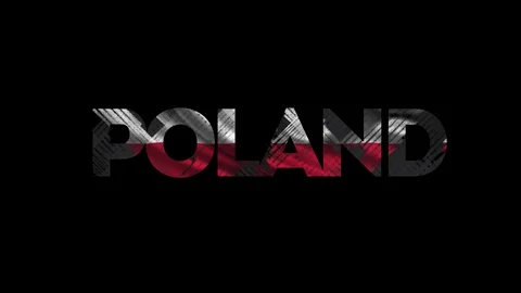 Poland - Intro Draw Logo Animation + Alp... | Stock Video | Pond5