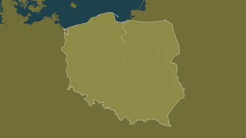 Poland map - solid. Regions. Pattern. | Stock Video | Pond5