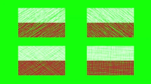 Poland Scribble Animation on Green Scree... | Stock Video | Pond5