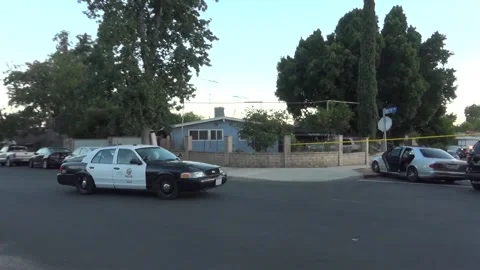 police arriving to a crime scene | Stock Video | Pond5