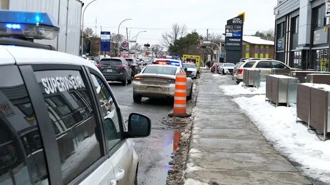 Police car and ambulance at daylight inc... | Stock Video | Pond5