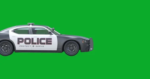 Police Car Moving from Left To Right Clo... | Stock Video | Pond5