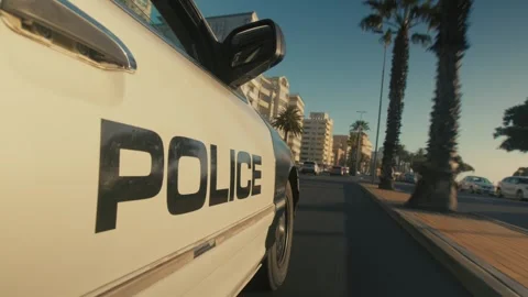 Police Car, Palm Trees, Emergency Vehicl... | Stock Video | Pond5