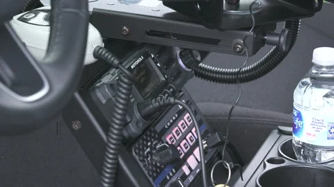 Police Car Radio Stationary 4K | Stock Video | Pond5