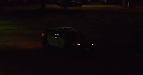 police car responding to call | Stock Video | Pond5