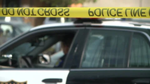 POLICE CSI CRIME SCENE POLICE TAPE EVIDE... | Stock Video | Pond5