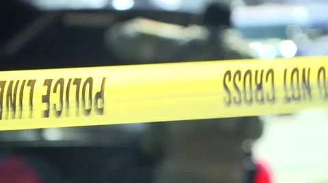 POLICE CSI CRIME SCENE POLICE TAPE EVIDE... | Stock Video | Pond5