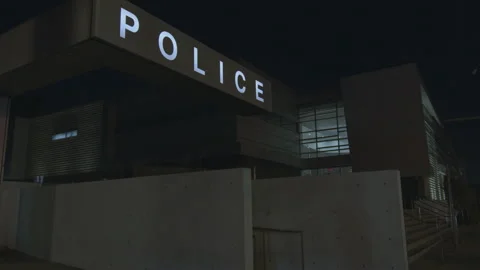 Police department building at down town ... | Stock Video | Pond5