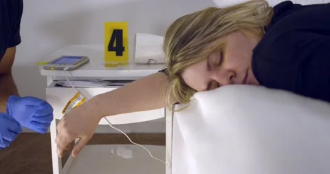 Police Detective Investigating Dead Body... | Stock Video | Pond5