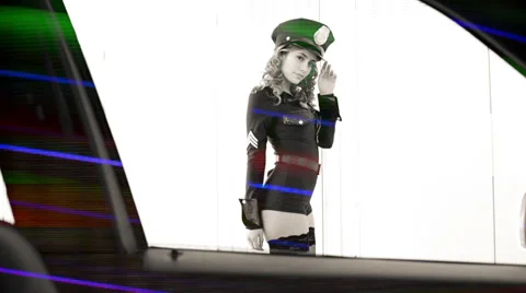 police female dancer officer party crimi... | Stock Video | Pond5