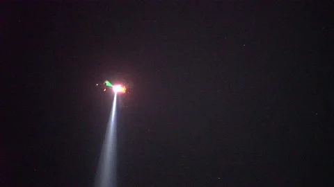Helicopter Spotlight Stock Video Footage | Royalty Free Helicopter ...