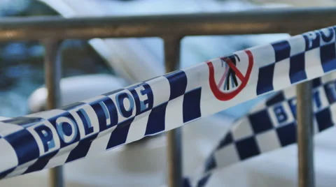 POLICE keep out tape 4K | Stock Video | Pond5