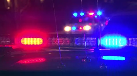 Police Lights at Crime Scene | Stock Video | Pond5