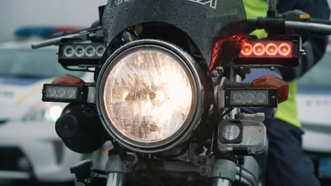 Motorcycle Lights Stock Video Footage | Royalty Free Motorcycle Lights ...