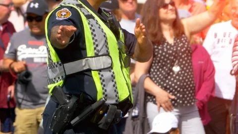 Cop Directing Traffic Stock Footage ~ Royalty Free Stock Videos | Pond5