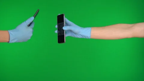 A police officer scans a QR code pass on... | Stock Video | Pond5