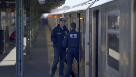 Police Officers at New York subway - NEW... | Stock Video | Pond5