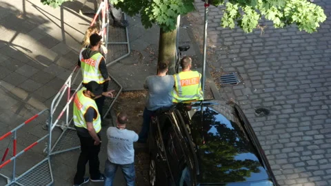 Police Officers standing together | Stock Video | Pond5