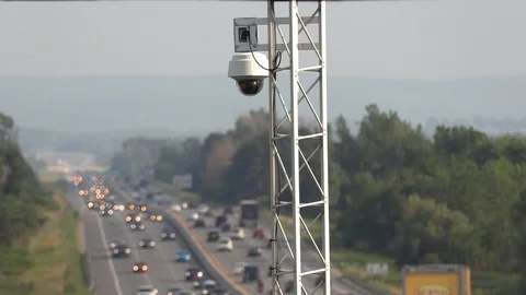 police surveillance camera watching high... | Stock Video | Pond5