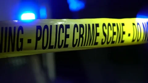Police Tape At Crime Scene, Warning Sign... | Stock Video | Pond5