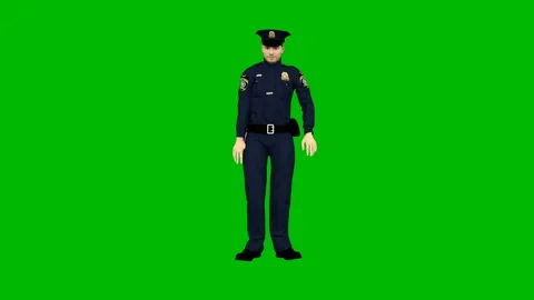 Policeman dancing rhythmic modern dance ... | Stock Video | Pond5
