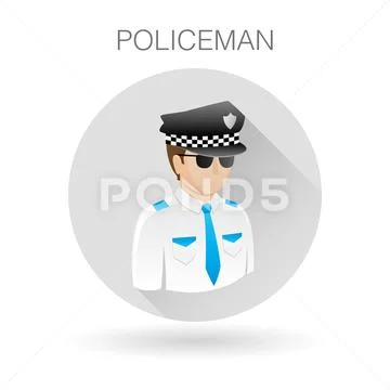 Policeman icon. Officer of the law symbol. Cop sign. ~ Clip Art #72694787