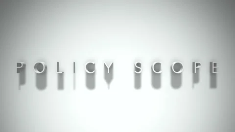 policy scope 3D title animation white te... | Stock Video | Pond5