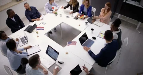 Politician Meeting And Group Discussion ... | Stock Video | Pond5