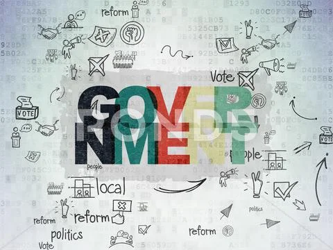 Politics concept: Government on Digital Paper background ~ Clip Art ...