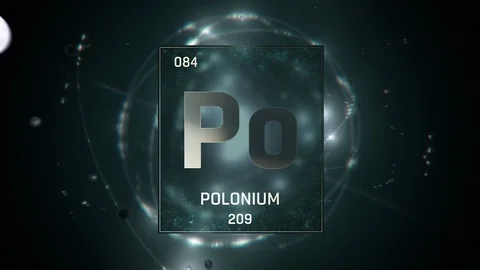 Polonium as Element 84 of the Periodic T... | Stock Video | Pond5