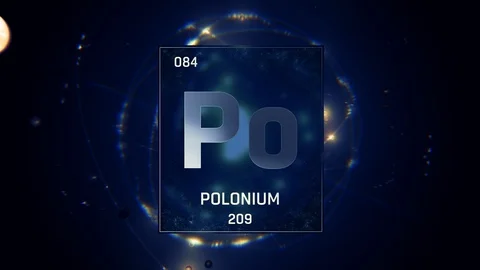 Polonium as Element 84 of the Periodic T... | Stock Video | Pond5