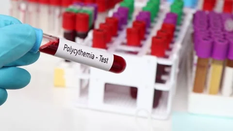Polycythemia test, blood sample to analy... | Stock Video | Pond5