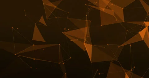 Polygon model network connection lines f... | Stock Video | Pond5