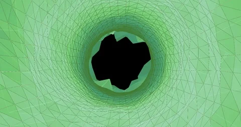 Polygon tunnel revealing glowing stars 4... | Stock Video | Pond5