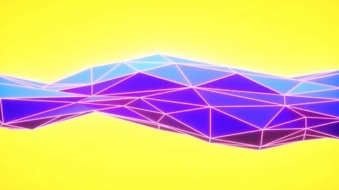 Polygons Waves Perfect seamless loop of ... | Stock Video | Pond5