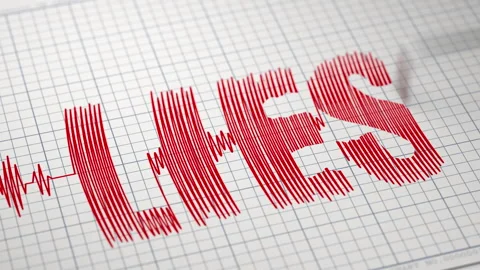 Polygraph lie detector is drawing lies o... | Stock Video | Pond5