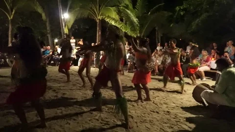 Polynesian cultural music and dance perf... | Stock Video | Pond5