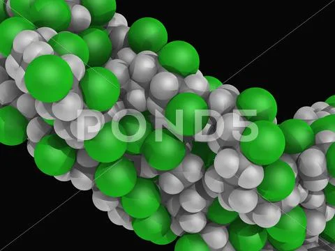 Polyvinyl chloride pvc molecule: Royalty Free #11186790