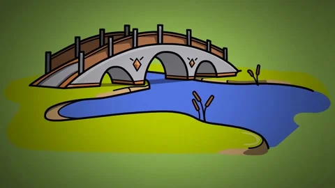 pond Sketch and 2d animation, culvert, l... | Stock Video | Pond5