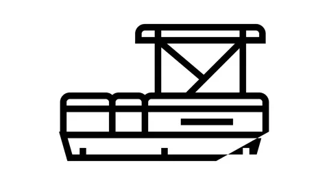 Pontoon Boat Icon Stock Videos – Royalty-Free HD & 4K Videos