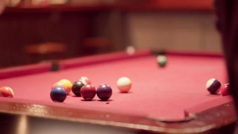 Pool Hall Billiards Game Night Life | Stock Video | Pond5