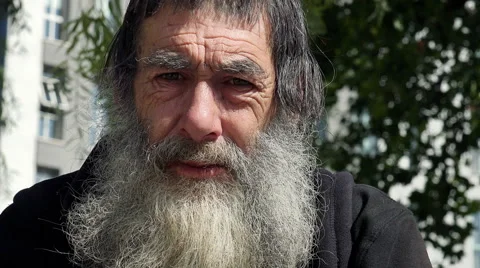 Homeless Old Man Stock Videos – Royalty-Free HD & 4K Videos
