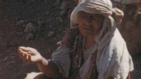 Poor Old Morocco Islamic Covered Hijab W... | Stock Video | Pond5