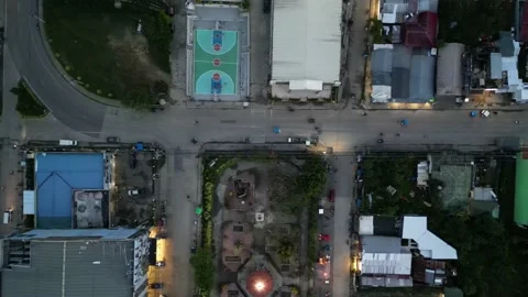Poor small town center in the Philippine... | Stock Video | Pond5
