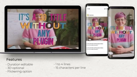 Pop 3D Title ~ After Effects Project ~ AE #228781028 | Pond5