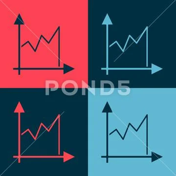 Pop art Graph, schedule, chart, diagram, infographic, pie graph icon ...