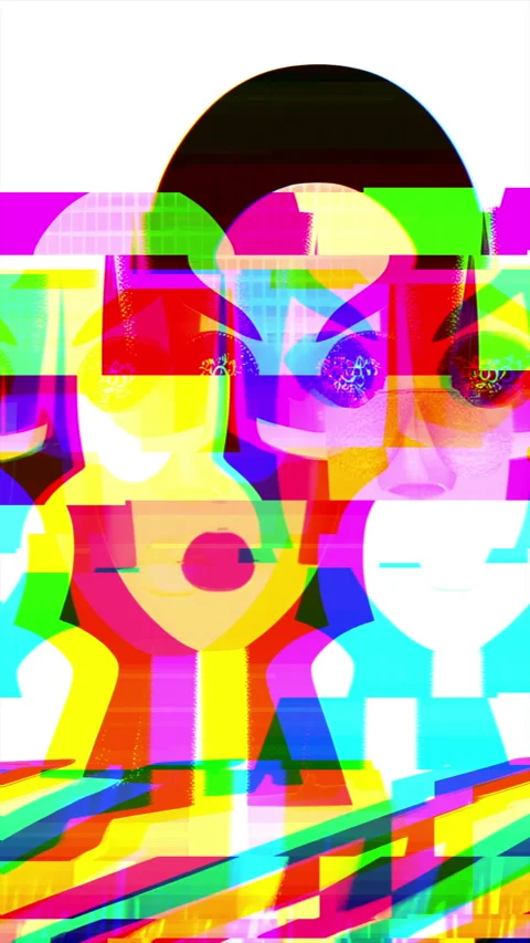 Pop Art illustration Animation vertical ... | Stock Video | Pond5