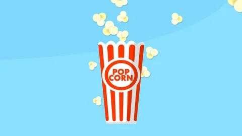 Pop-corn explosion animation | Stock Video | Pond5