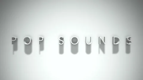 pop sounds 3D title animation with shado... | Stock Video | Pond5