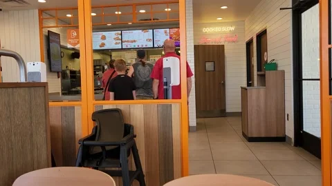Popeyes Inside of Restaurant | Stock Video | Pond5